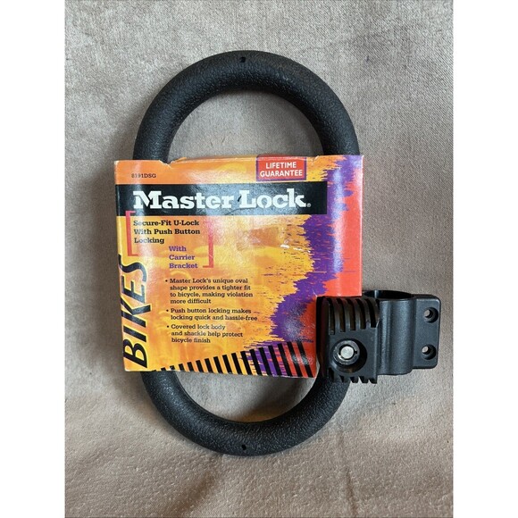 Other | New Nos 1996 Vtg Master Lock Bike Lock Ulock Push Button ...